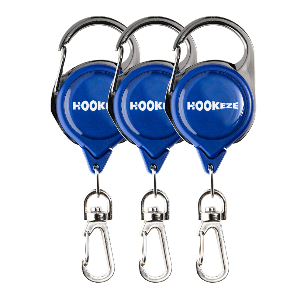 HOOK-EZE Fly Fishing Zinger Retractor for Anglers Vest | Pack of 3 ...